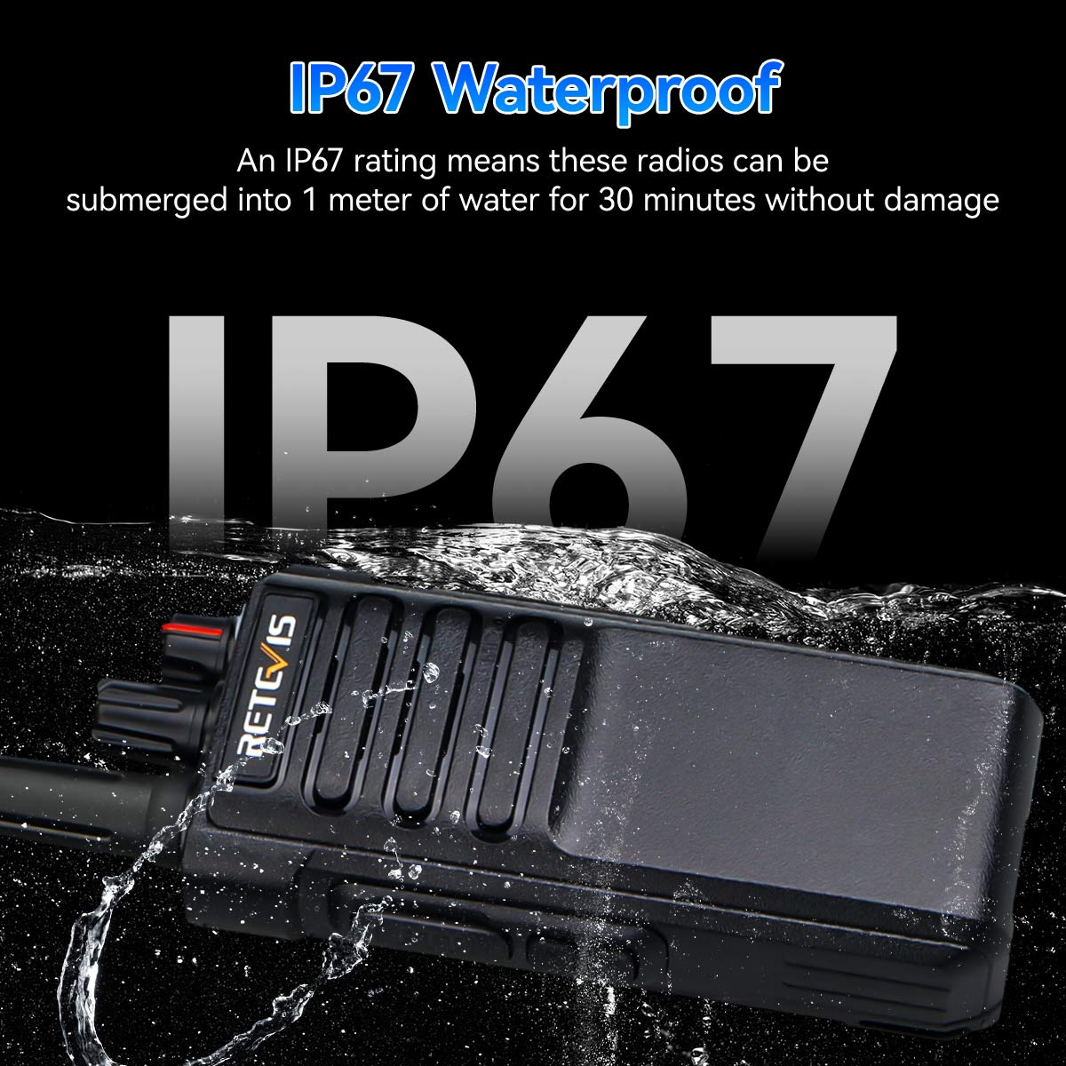 Retevis RT29D DMR Radio High Power Waterproof Heavy Duty Portable ...